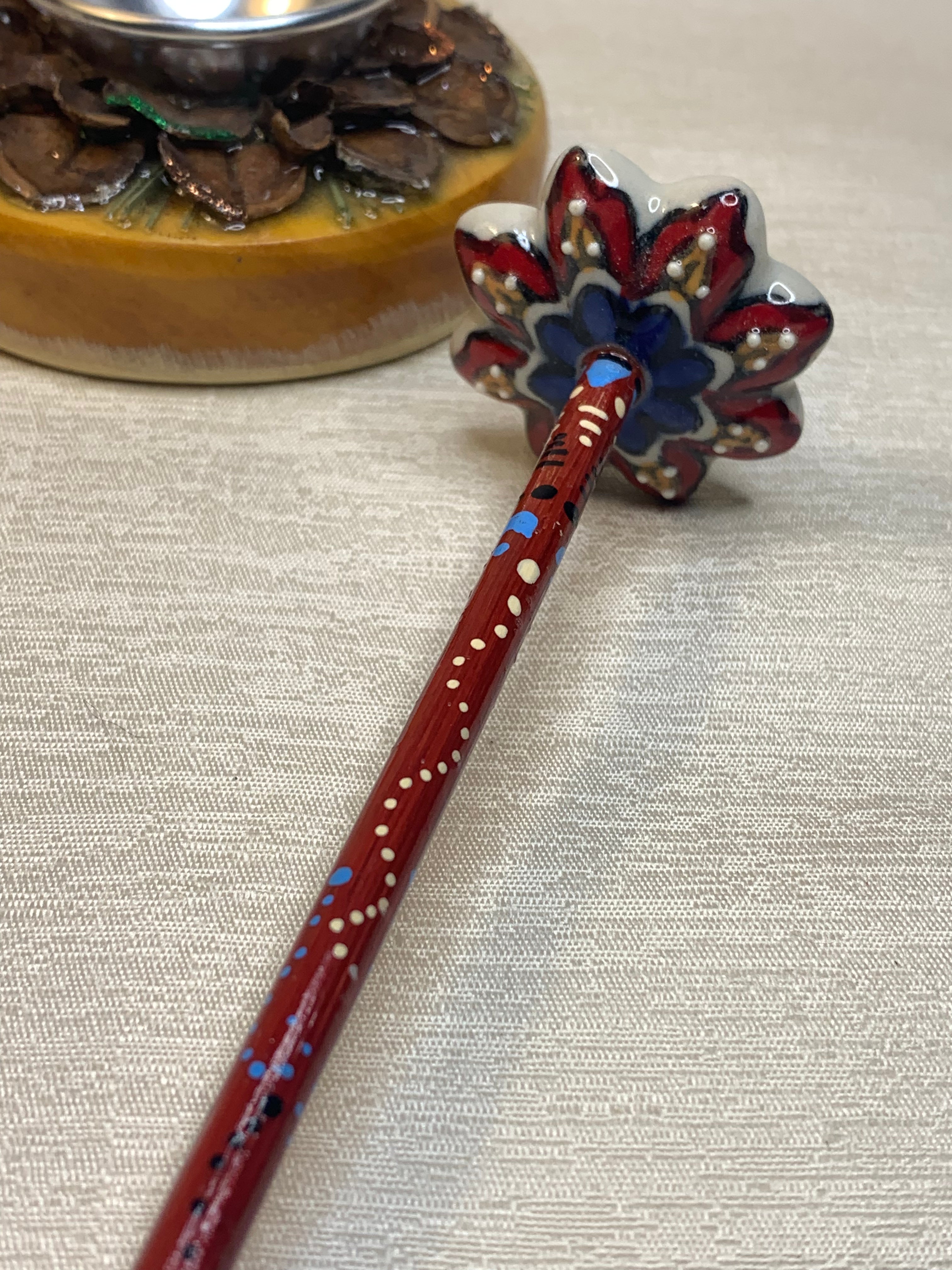 Ceramic Support Spindle 27 – Top of The Whorl Spindles