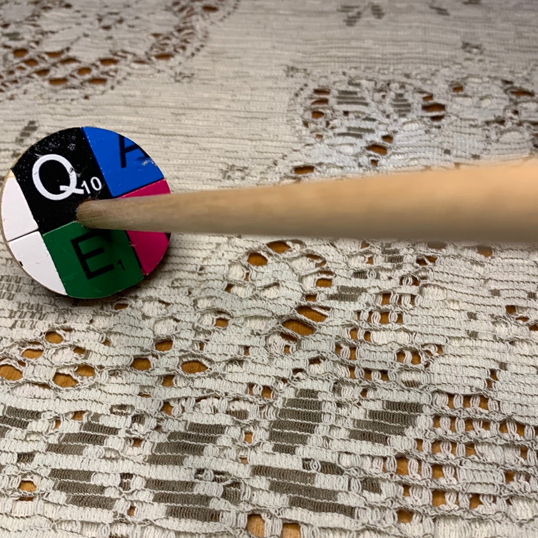 Hardwood Scrabble Support Spindle 23 – Top of The Whorl Spindles